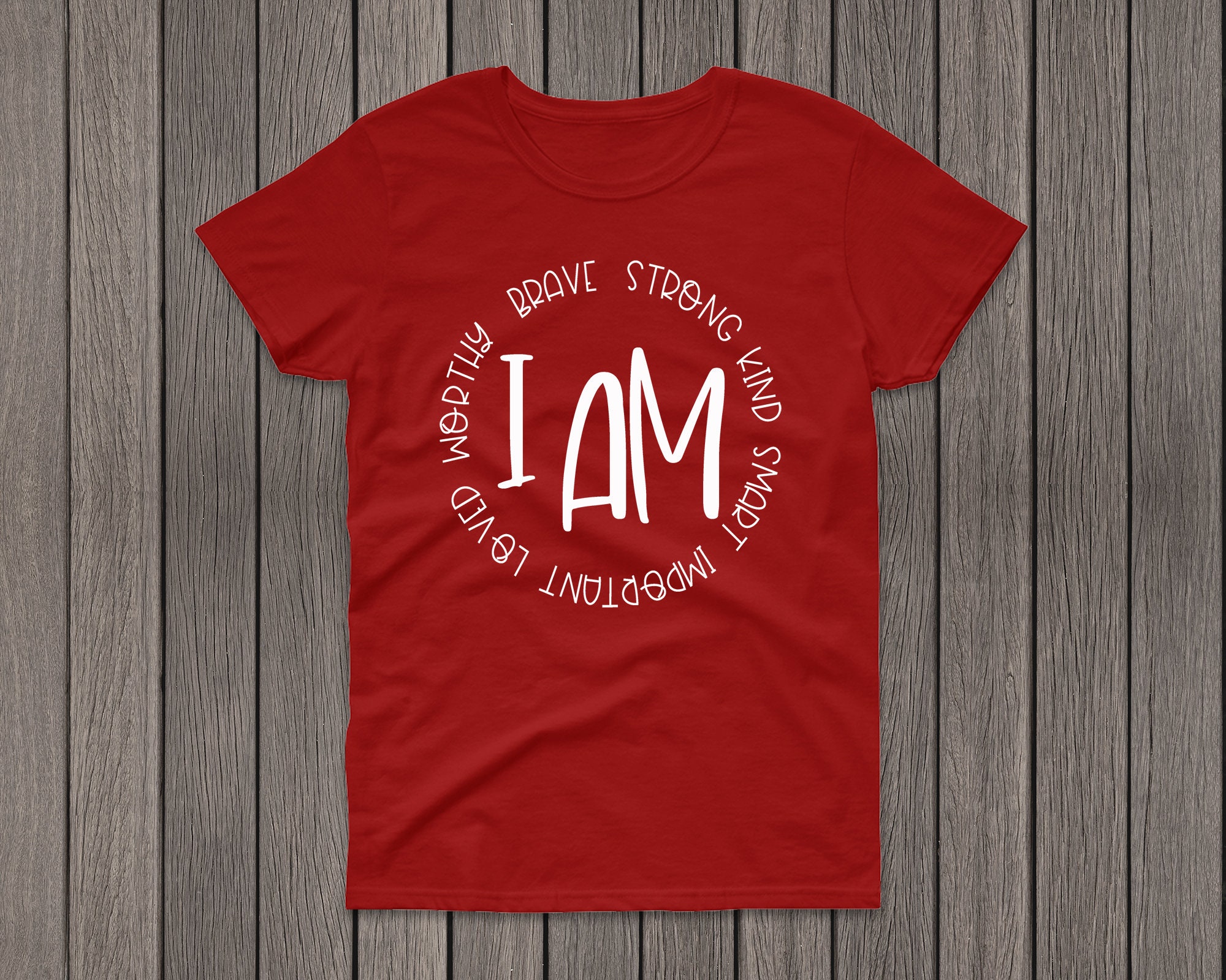 I Am Brave Strong Kind Smart Important Loved | Etsy