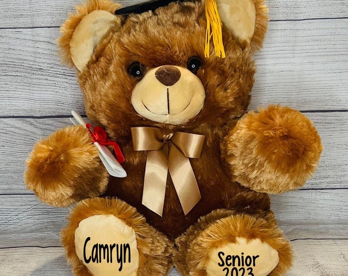 Personalized Graduation Bears- Graduation Gift- Preschool-kindergarten ...