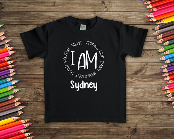 I Am Brave Strong Kind Smart Important Loved | Etsy