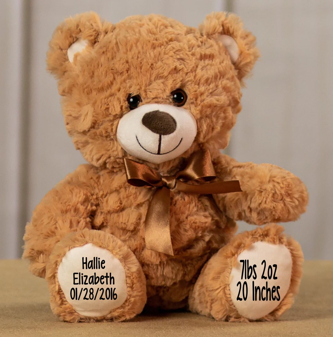 Personalized Teddy Bears-stuffed Bear-my First Teddy Bear-birthday Gift ...