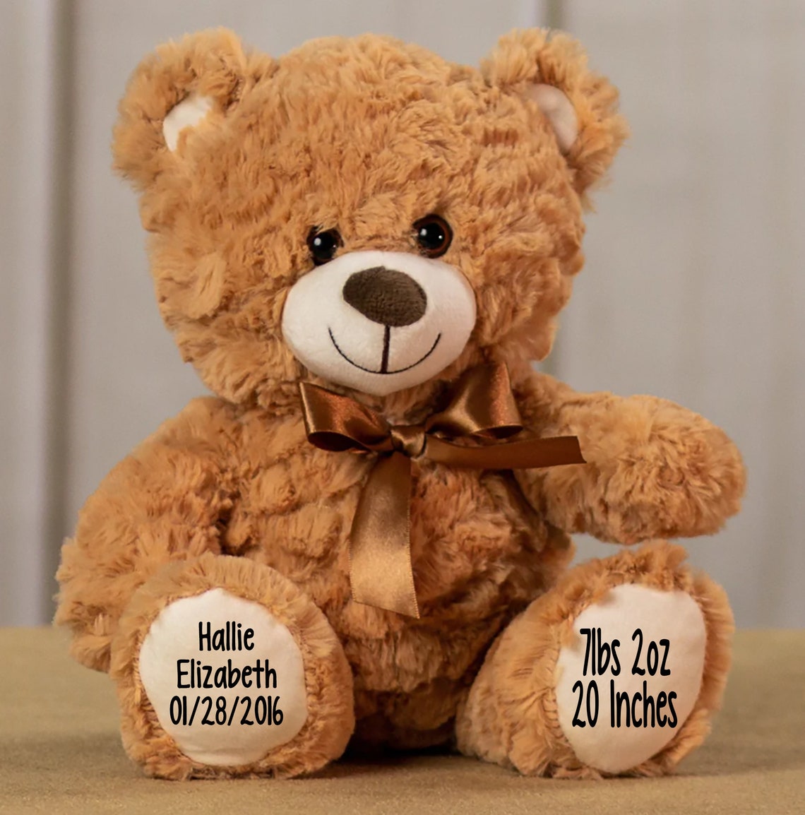 Personalized Teddy Bears-stuffed Bear-my First Teddy Bear-birthday Gift ...