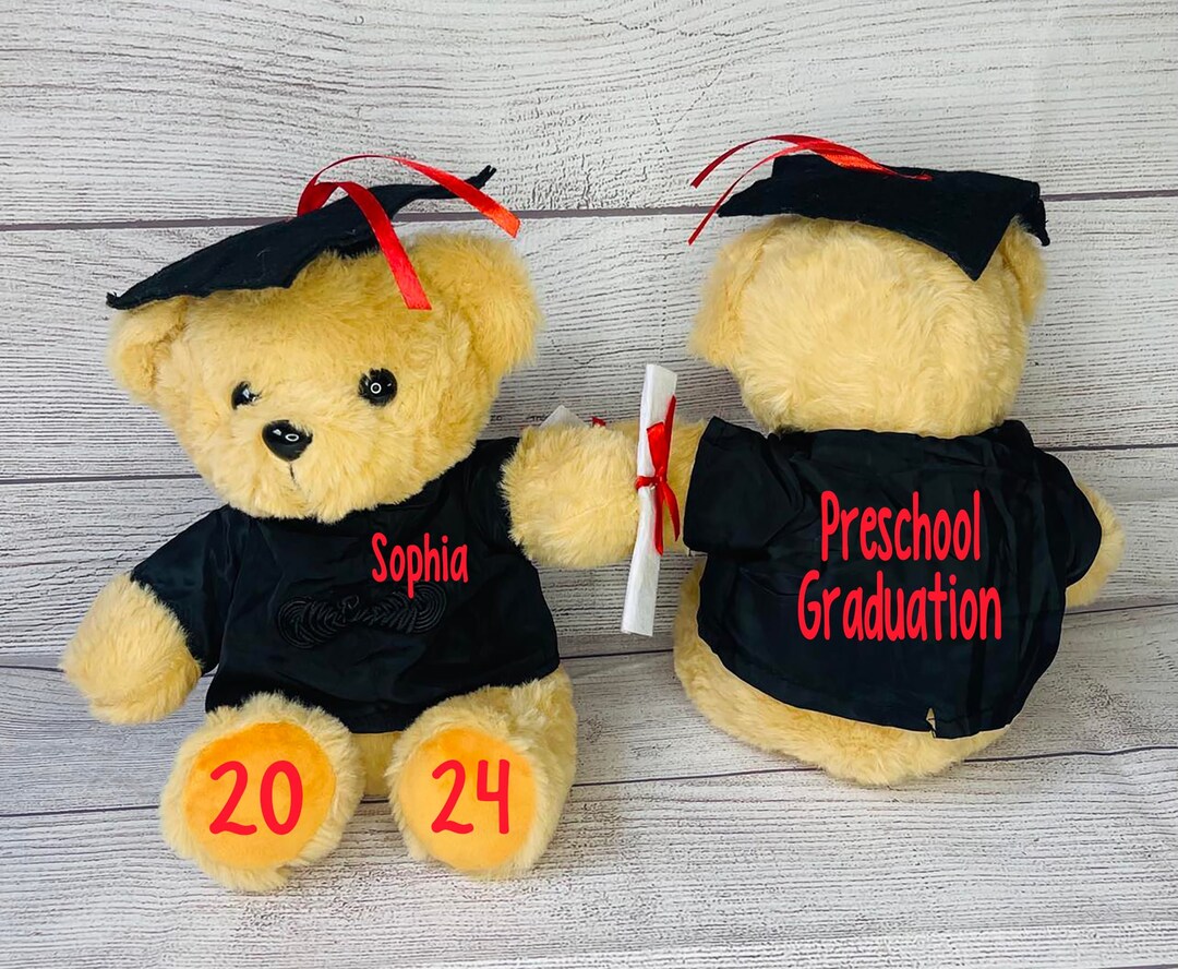 Personalized Graduation Bears-9.5inches- Graduation Gift- Preschool ...