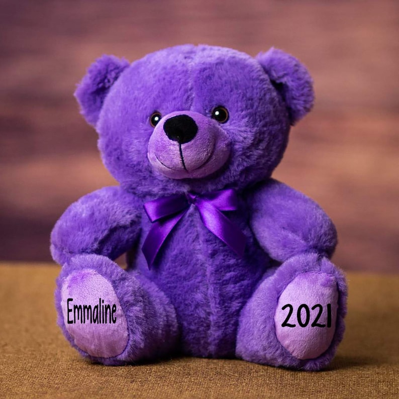 Personalized Teddy Bears-stuffed Bear-my First Teddy - Etsy