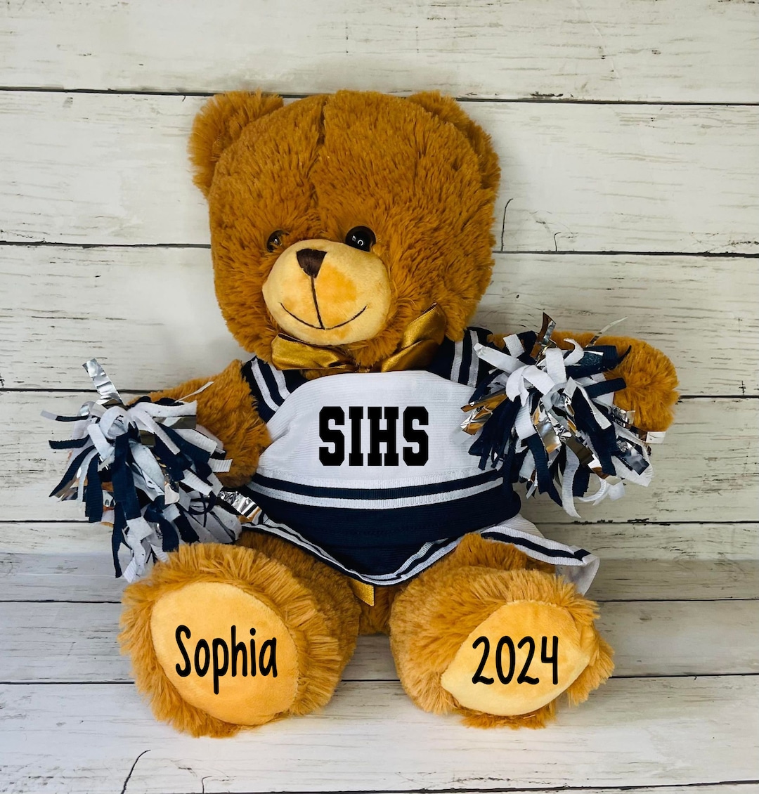 Personalized Cheer Bears-anniversary Gift-cheer Plush-senior Basket ...