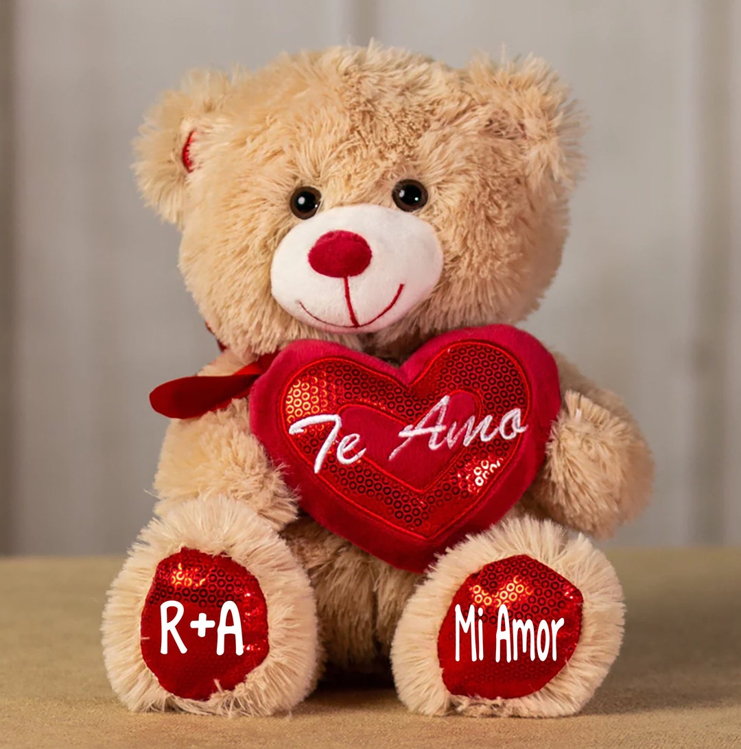 Personalized Valentines Day Bears-anniversary Gift-valentine Plush ...