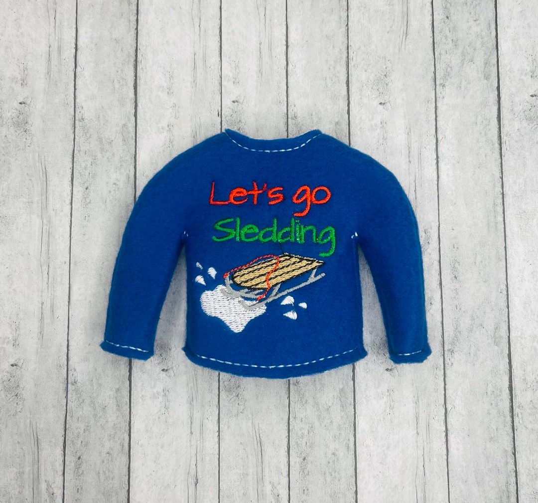 Let's Go Sledding Elf Sweaters sweaters for - Etsy