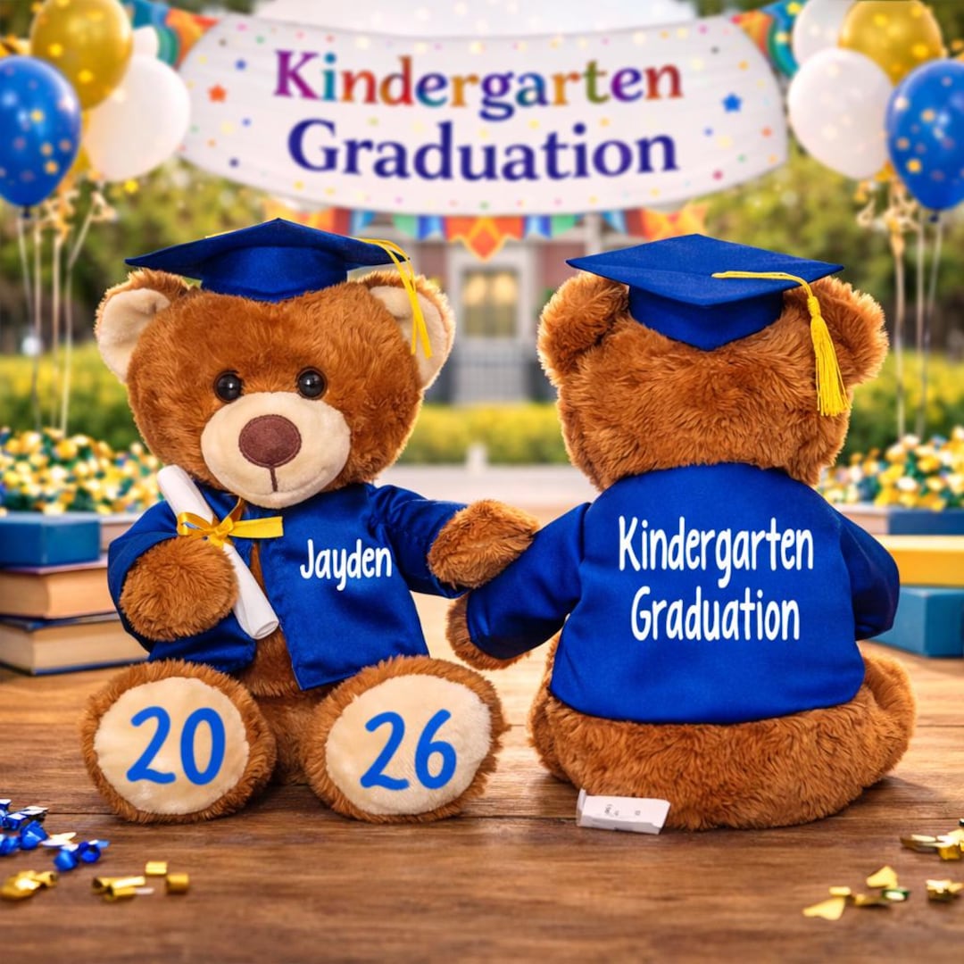 Personalized Graduation Bears-7.5inches- Graduation Gift- Preschool ...