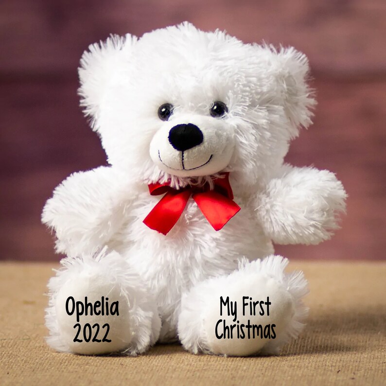 Personalized Teddy Bears-stuffed Bear-my First Teddy - Etsy