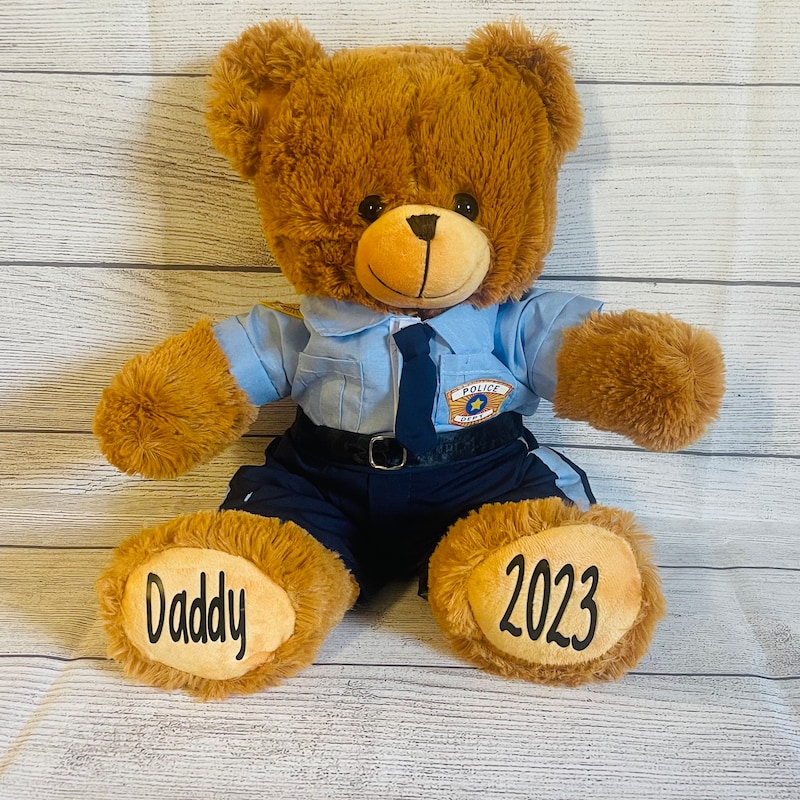 Baby Police Teddy Bear - Etsy