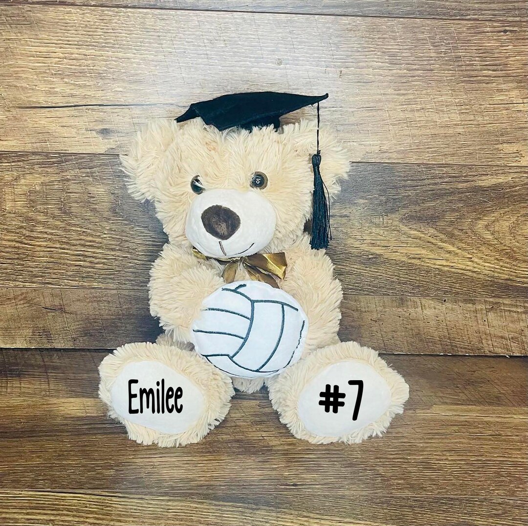 Personalized Volleyball Graduation Bears-grad Gift-volleyball Plush ...
