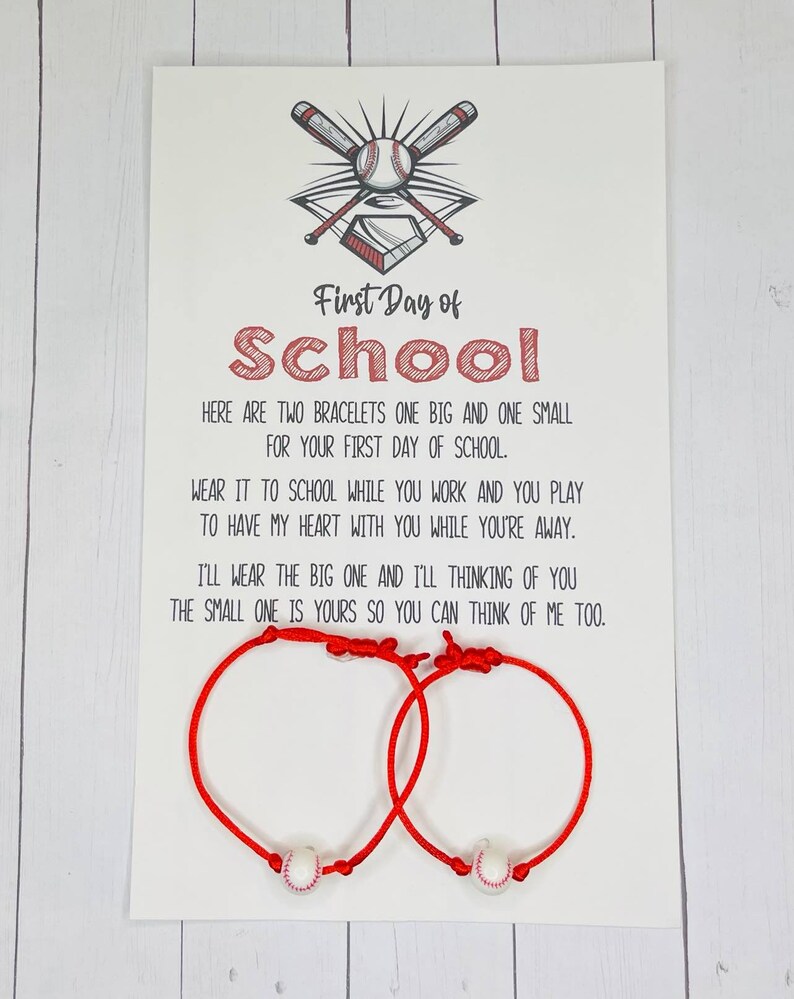 First Day of First Grade-back to School Bracelets-mommy and - Etsy
