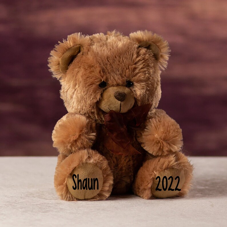 Personalized Teddy Bears-stuffed Bear-my First Teddy - Etsy
