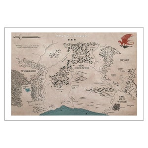 Map Inspired by Sword of Truth - Etsy