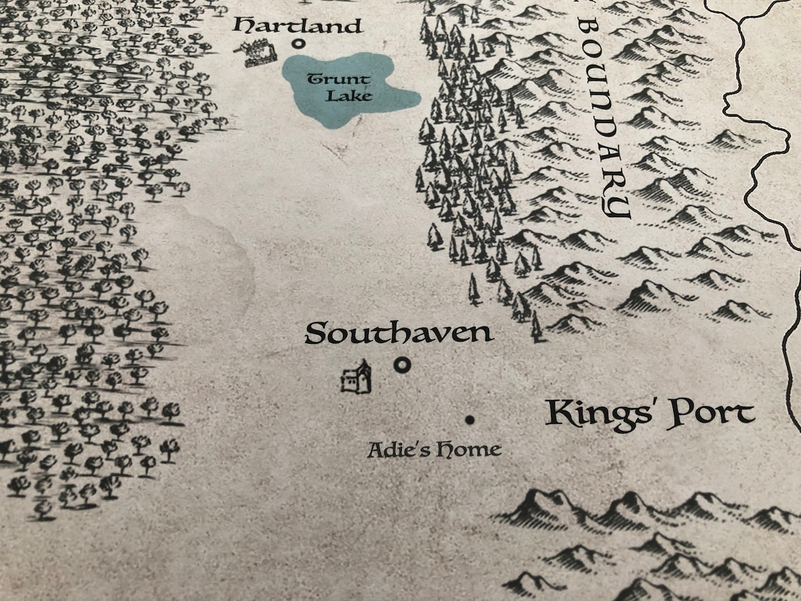 Map Inspired by Sword of Truth - Etsy