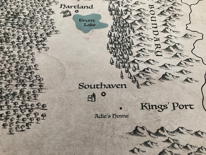 Map Inspired by Sword of Truth - Etsy