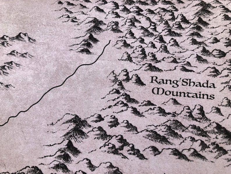 Map Inspired by Sword of Truth - Etsy