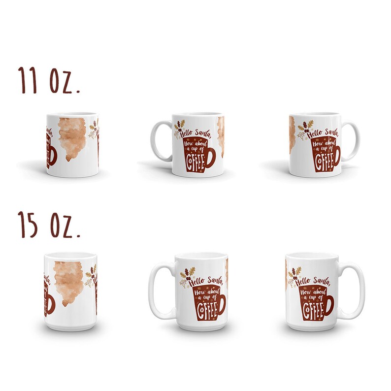 Hello Santa How About A Cup of Coffee, Christmas Mug, Christmas Gifts ...