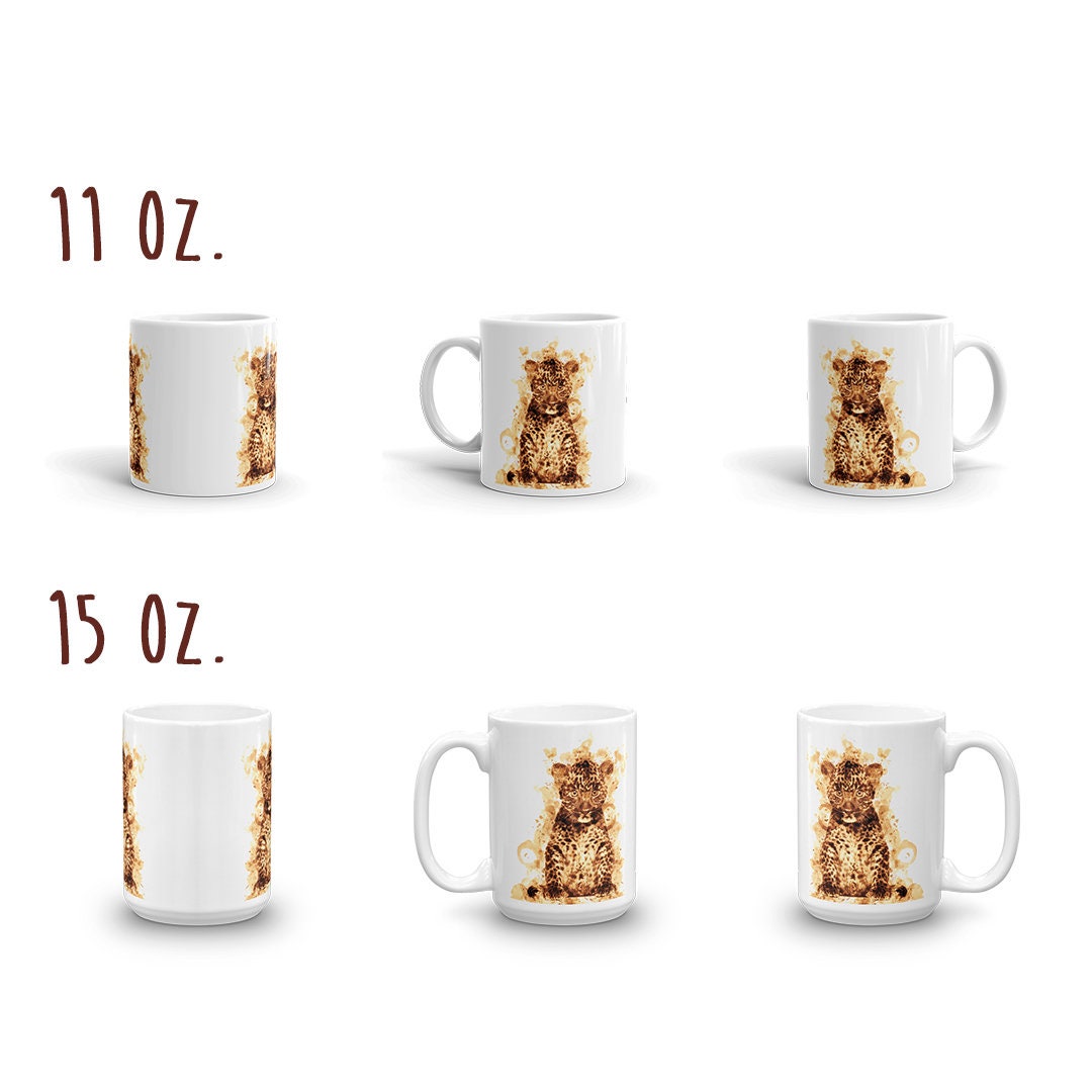 Cheetah Mug, Cheetah Cups, Cheetah Mug Gifts, Cheetah Coffee Mugs ...