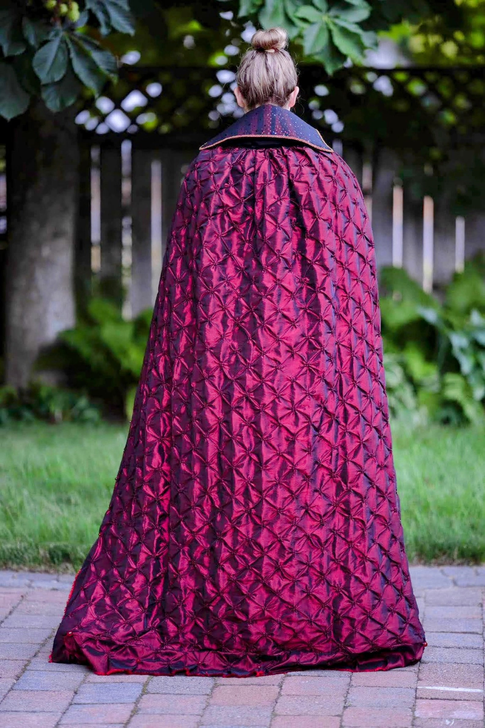 5 Pc. Witch Costume: Color Changing Cloak, Skirt, Peasant Blouse ...