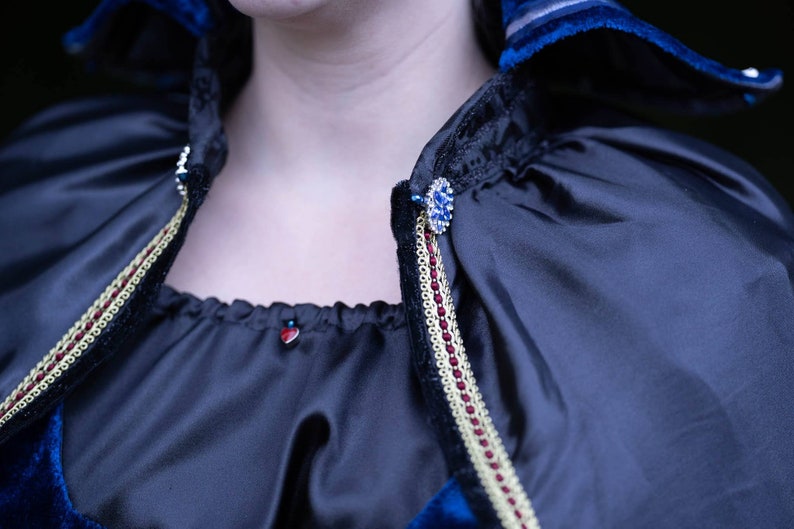 Vampire / Pirate Costume. 5 Pc. Color Shifting Red Cloak, Skirt ...