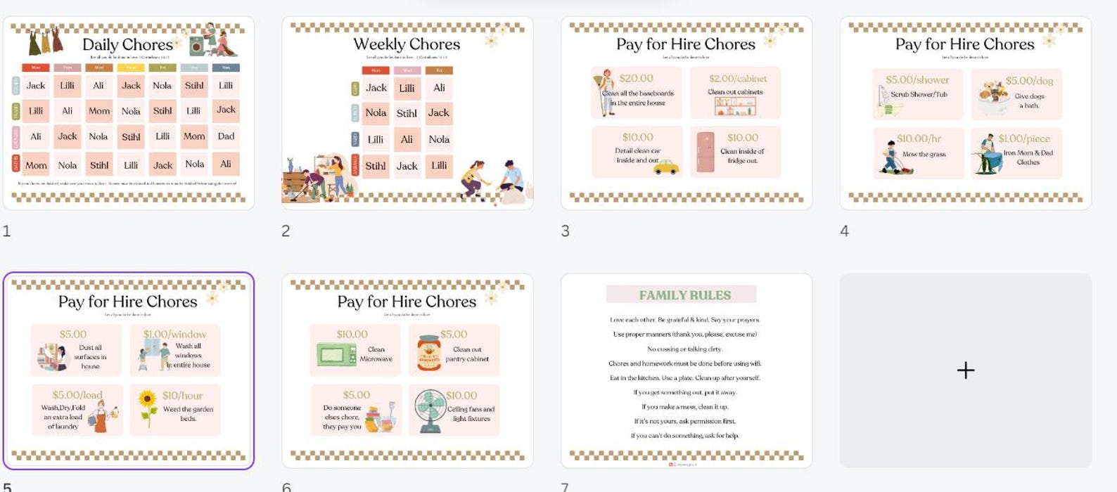 Back to School FAMILY MEETING BUNDLE Canva Pro Templates | Presentation ...