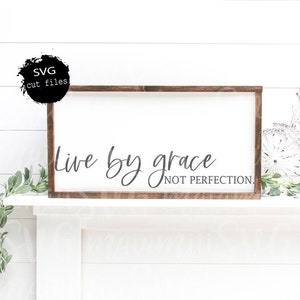 Live by Grace Not Perfection Svg Religious Svg Christian | Etsy