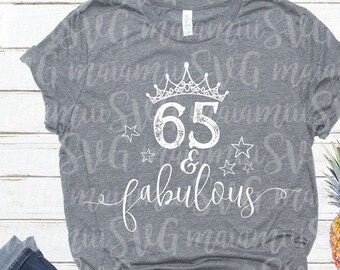 65th Birthday Svg | Etsy