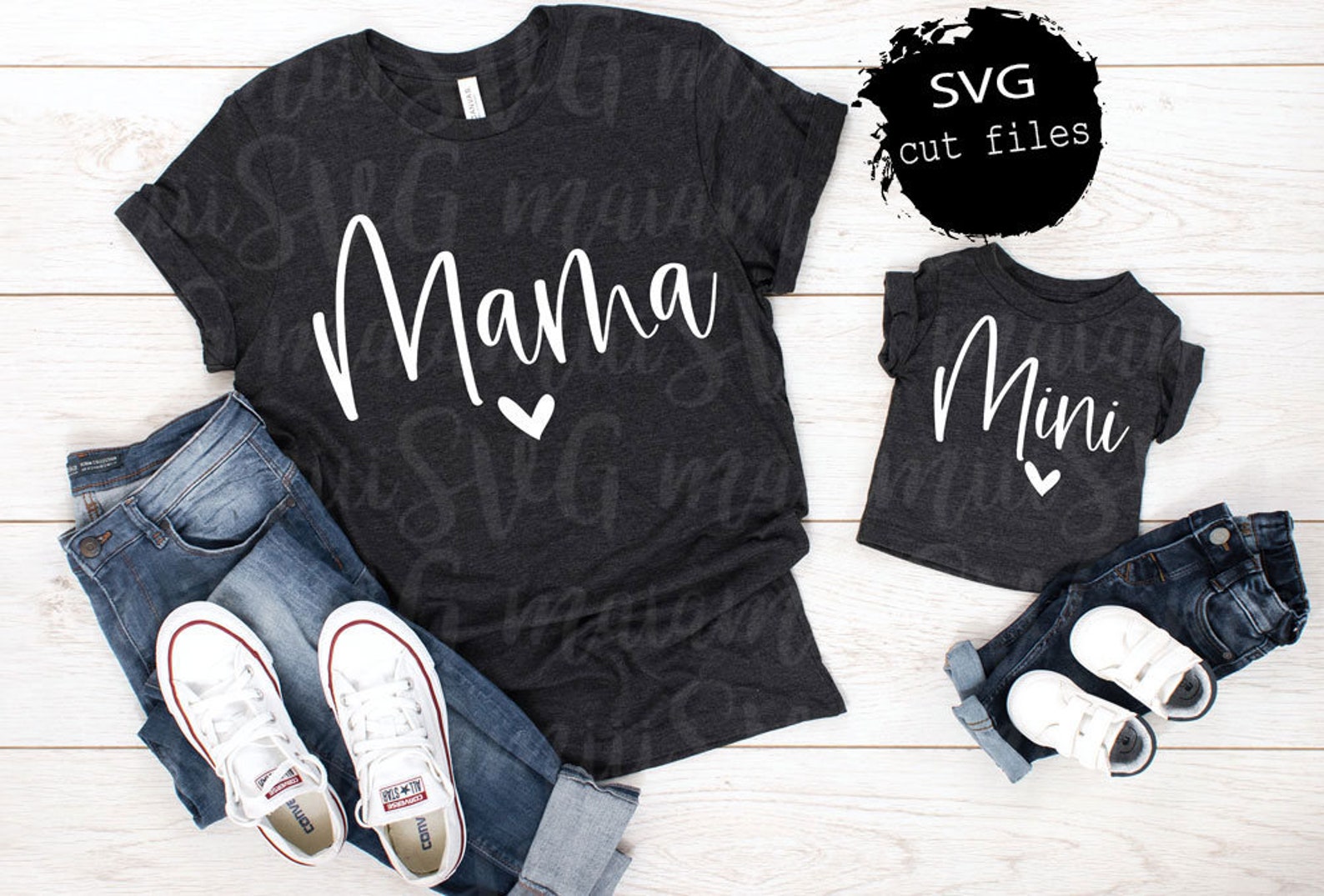 Svg Files, Mama and Mini, Mommy and Me Svg, Newborn Svg, Mom and Baby ...