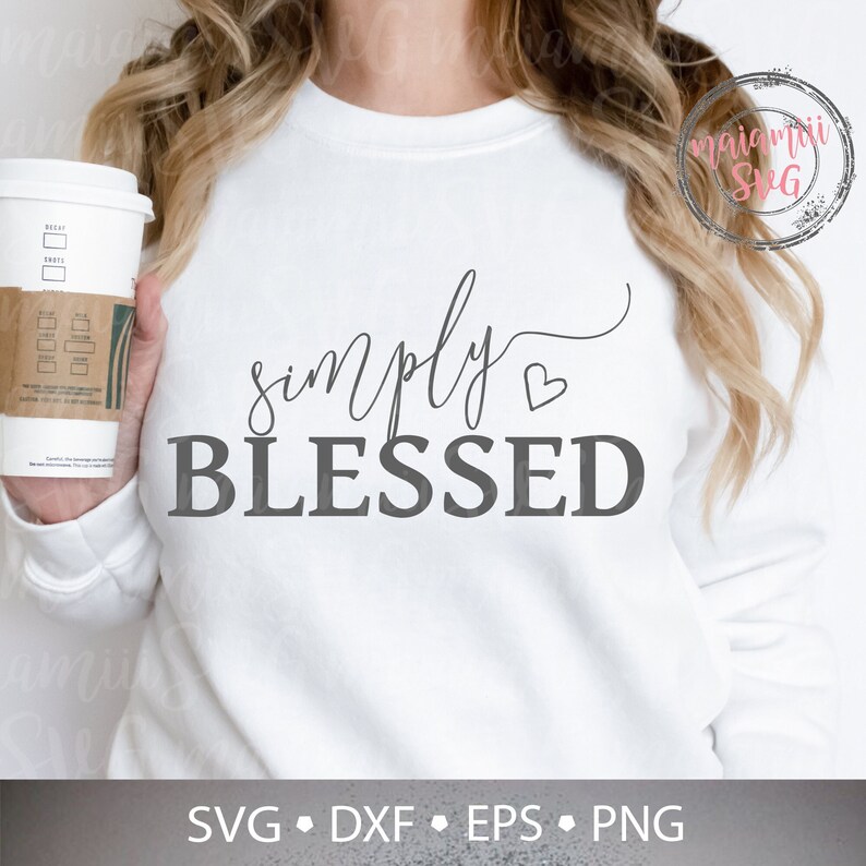 Simplemente Bendito Svg Camisa Bendecida Svg Escritura Svg - Etsy España