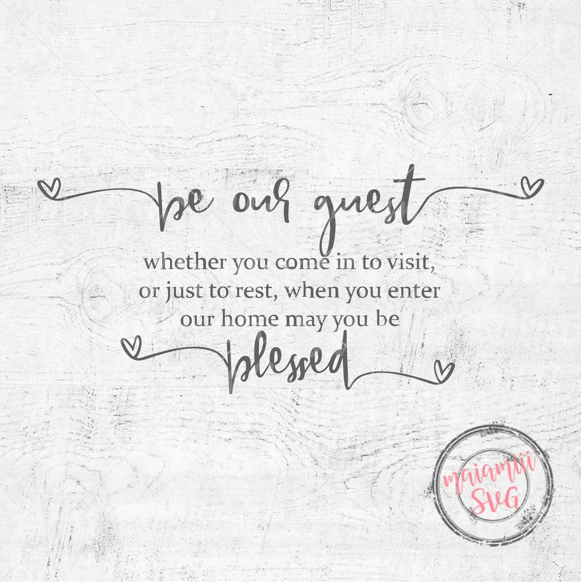 Be Our Guest Svg Welcome Guest Svg Wall Frame Svg for Guest - Etsy Canada