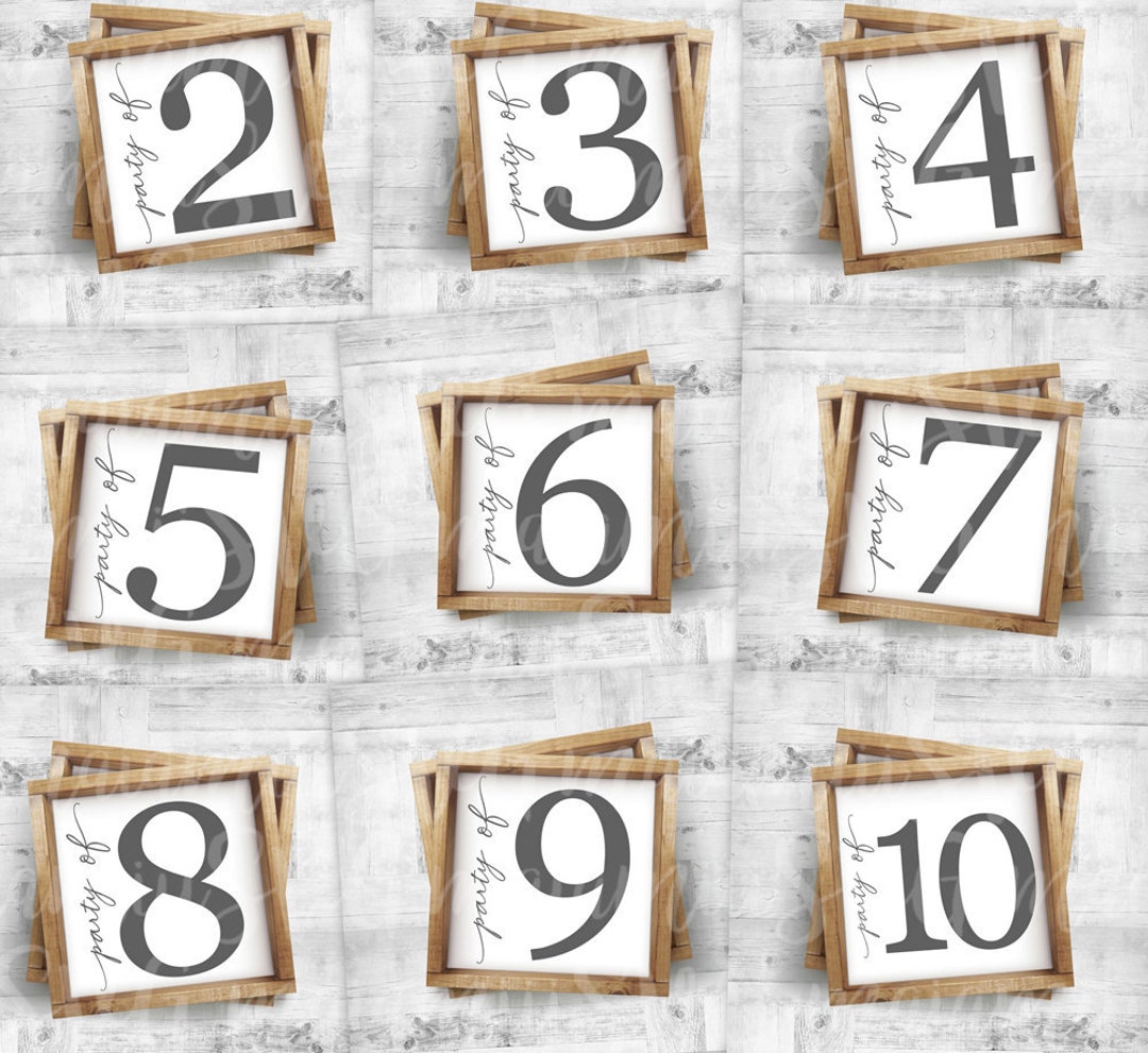 Set of Party of Svg, Party Numbers Svg, Engagement Party Decorations ...