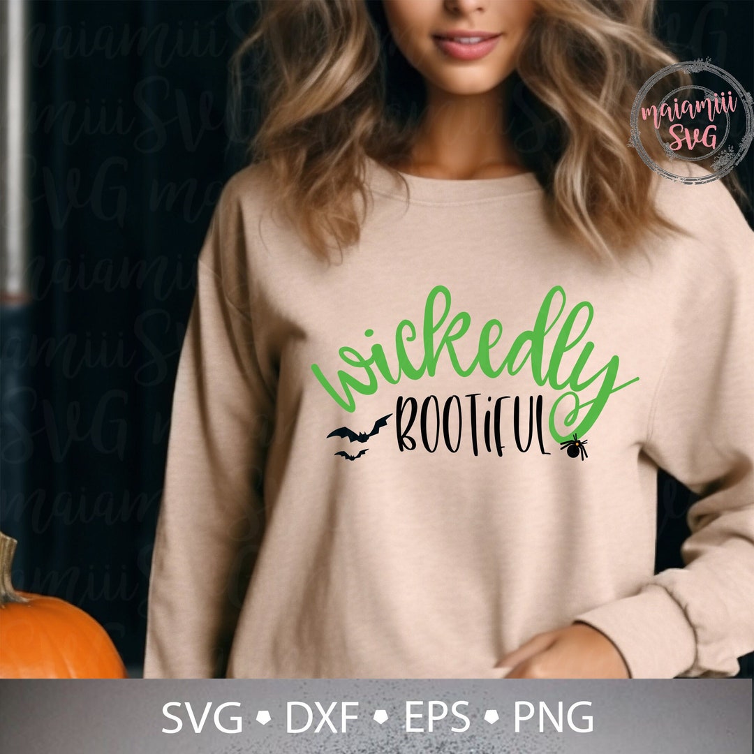 Wickedly Bootiful SVG Cut File - Etsy UK
