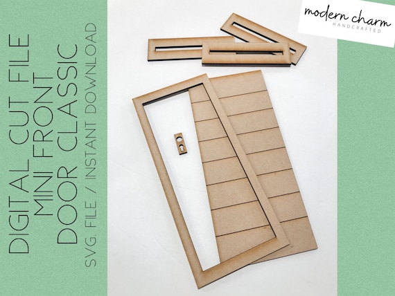 Mini Front Door Classic Glowforge Laser Mini Door SVG Laser - Etsy