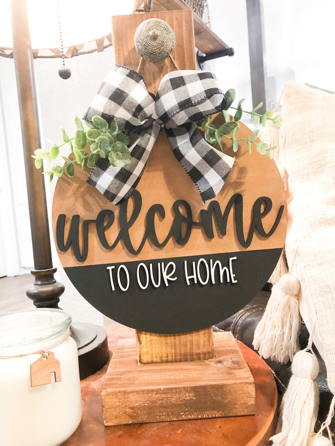 Welcome to Our Home Sign Glowforge Laser Sign SVG Tiered - Etsy