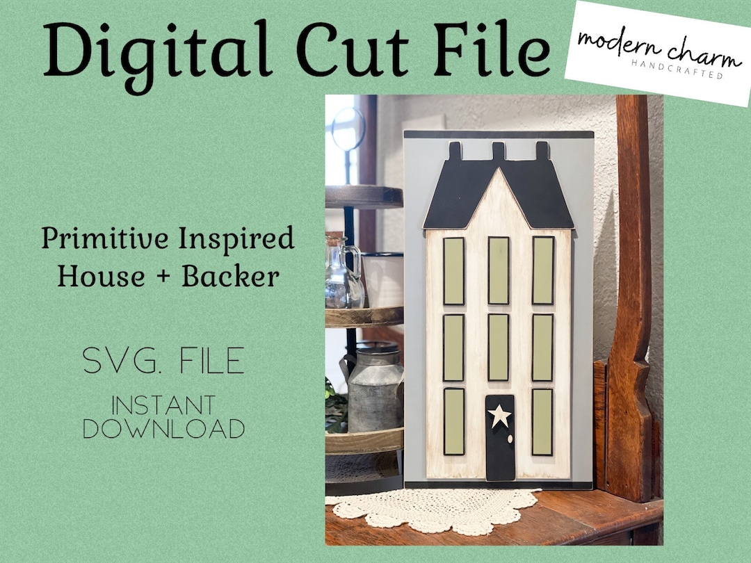 Primitive House Sign, Glowforge Laser, Sign SVG, Tiered Tray SVG, Laser ...