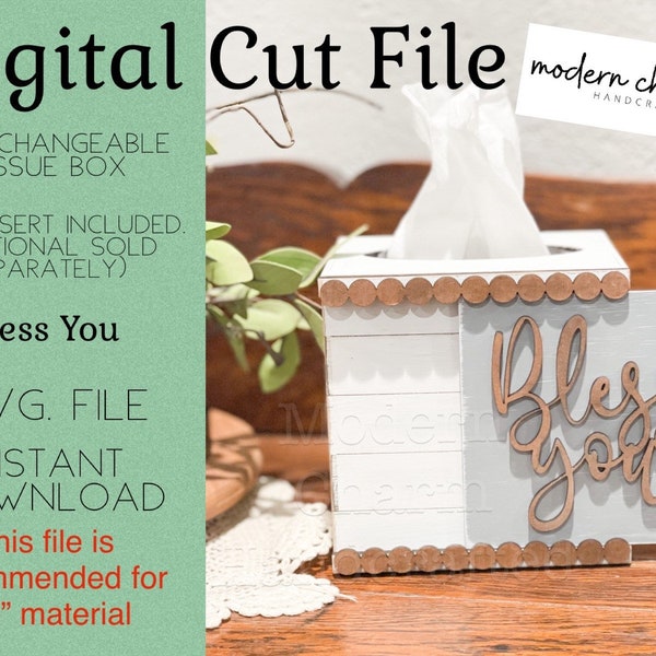 Bless You Tissue Box - Etsy