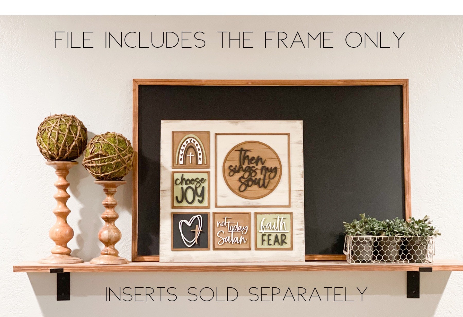 Interchangeable Shiplap Frame Large Shiplap Glowforge Laser | Etsy