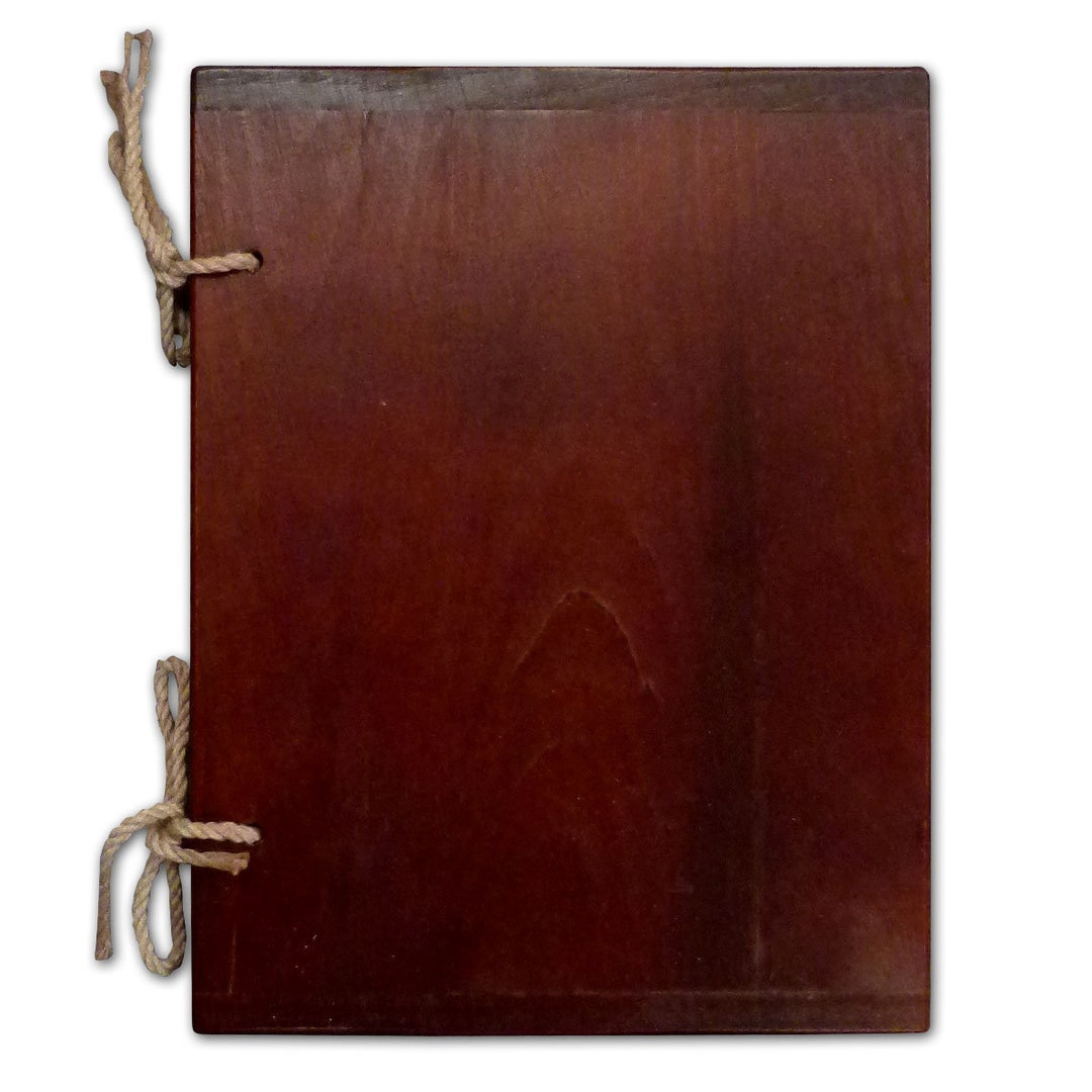 Wooden Restaurant Menu Card A5 Dark Brown With Engraving - Etsy