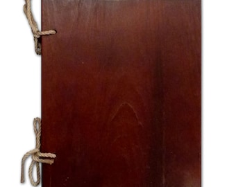 Wooden Restaurant Menu Card A4 Dark Brown With Engraving 019 - Etsy