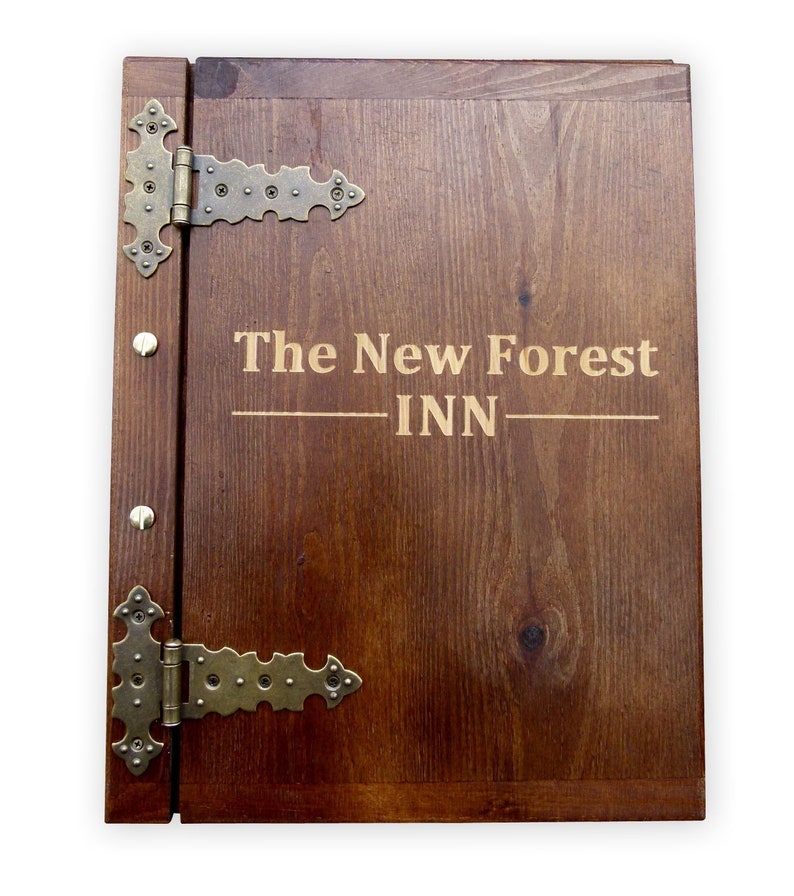 Wooden Menu Holder, Menu Cover A4 Restaurant, Pub, Hotel, Display Sign ...