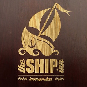 Wooden Restaurant Menu Card A5 Dark Brown With Engraving - Etsy