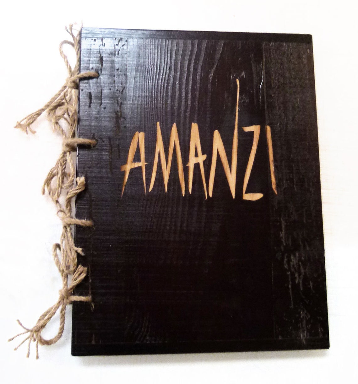 Wooden Restaurant Menu Card A4 Dark Brown With Engraving 019 - Etsy