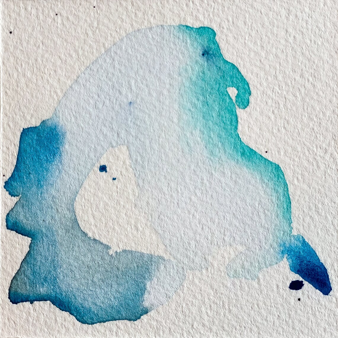 Original Watercolor Painting Small Abstract Painting Mini - Etsy