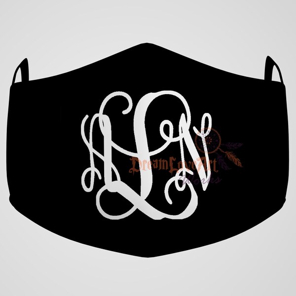 Monogrammed Mask - Etsy