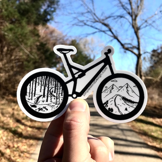 Mountain Bike Sticker Weatherproof Die Cut Decal MTB Etsy Australia