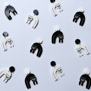 Slinky Cats Handcrafted Acrylic Jewellery by Little White - Etsy