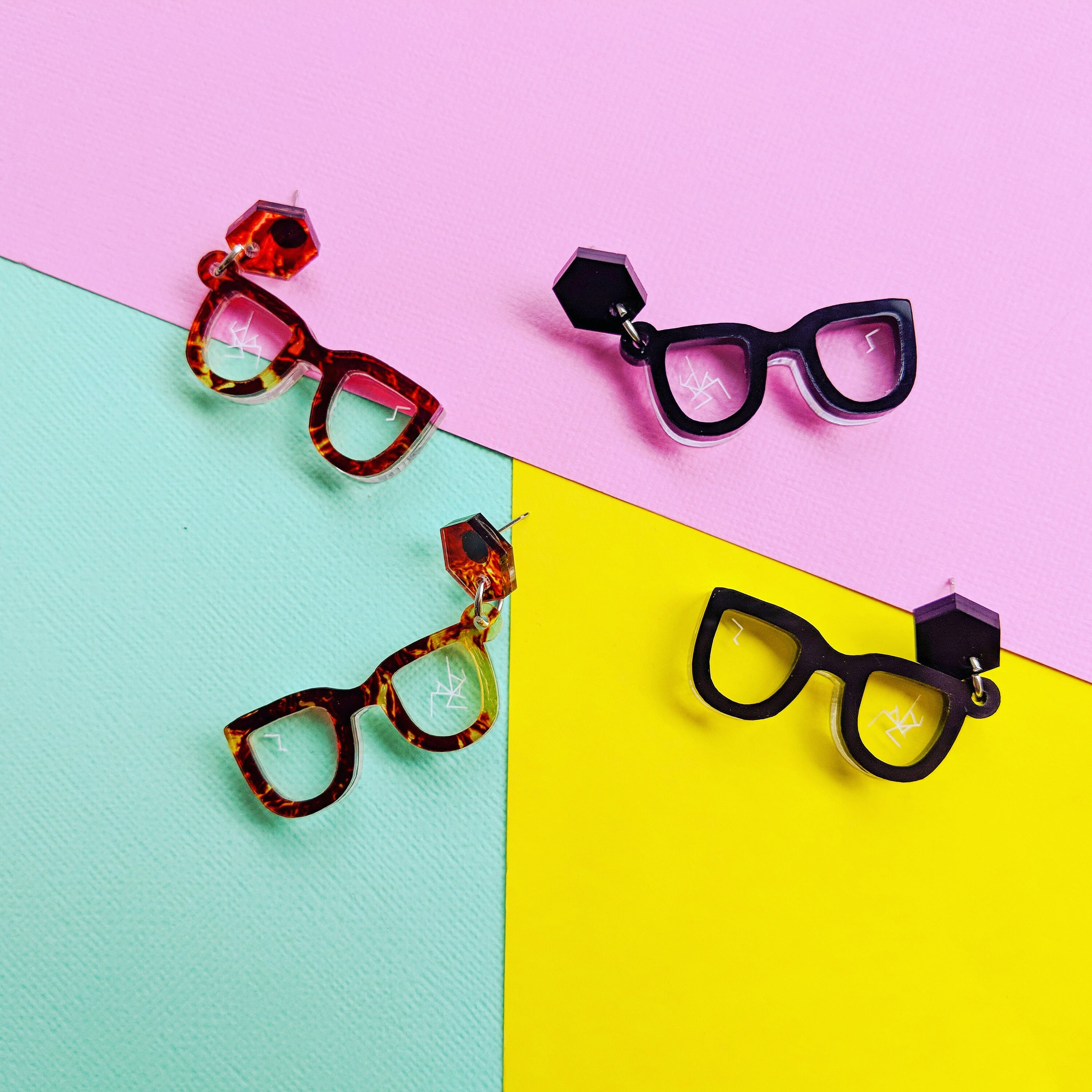 Glasses Earrings - Etsy