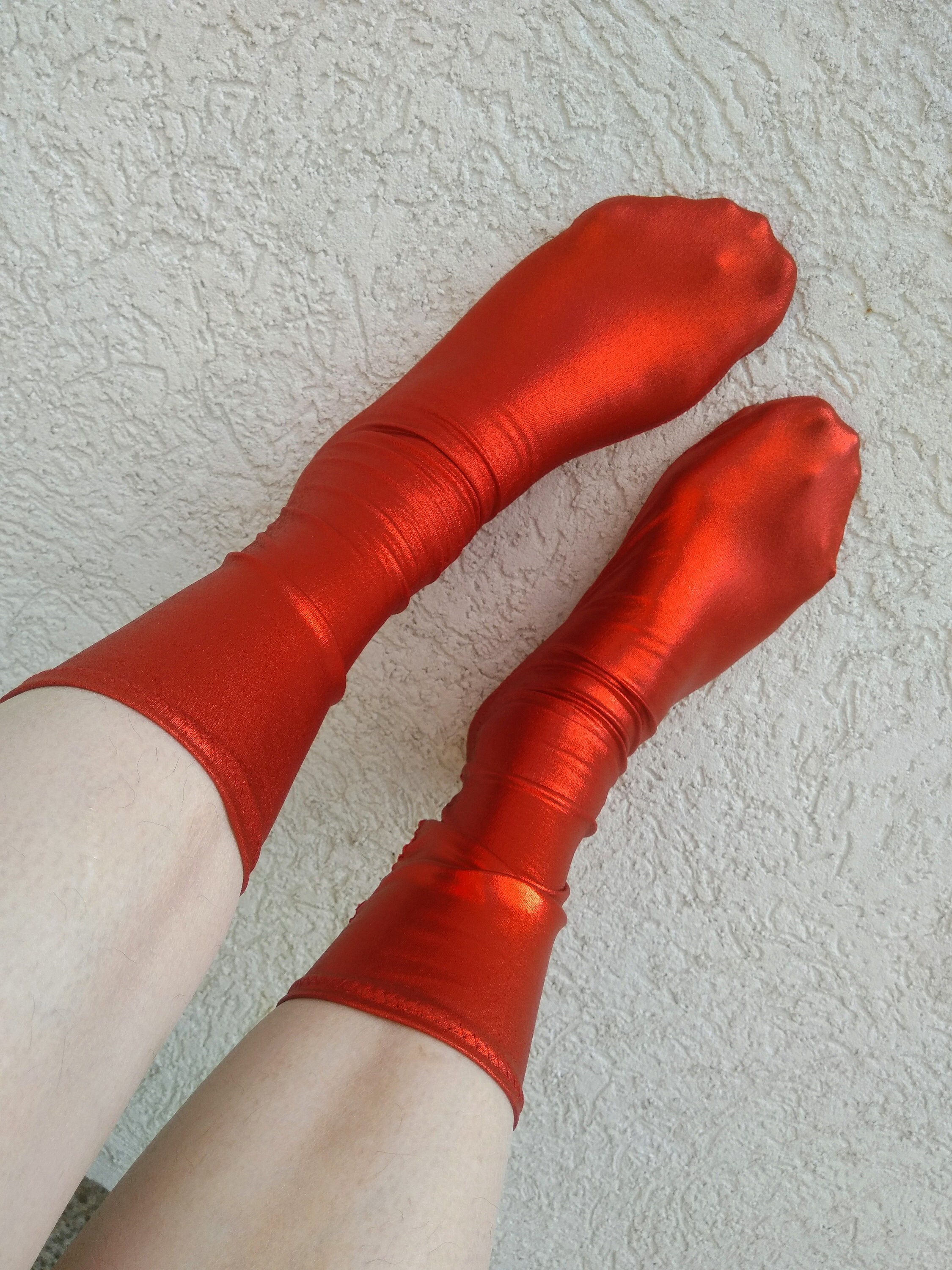 Glitter Holographic Stretchable Socks. Cute Red Cool Ankle - Etsy