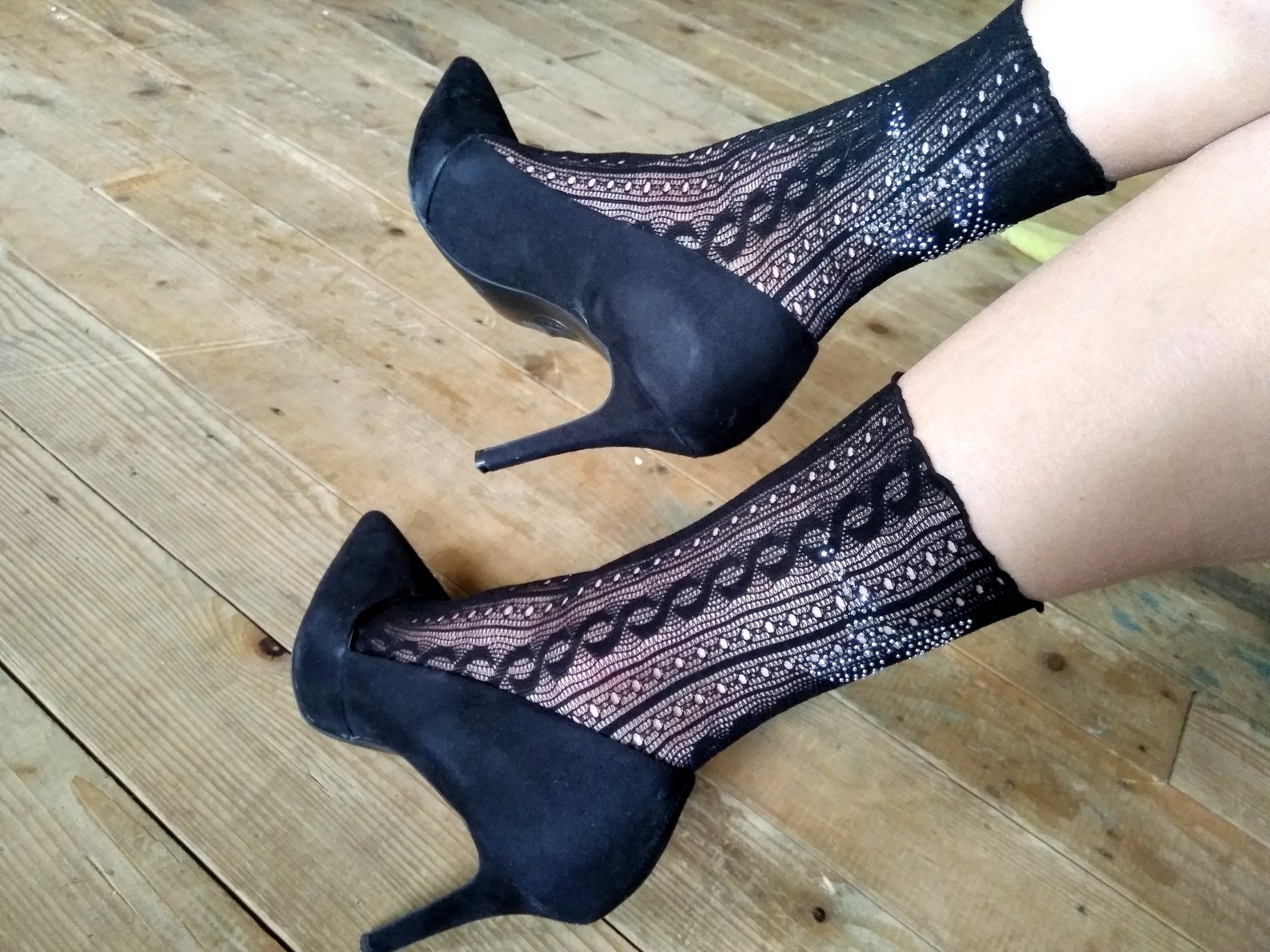 Fishnets Tights. Black Mesh Sheer Cute Novelty Cool Socks With - Etsy