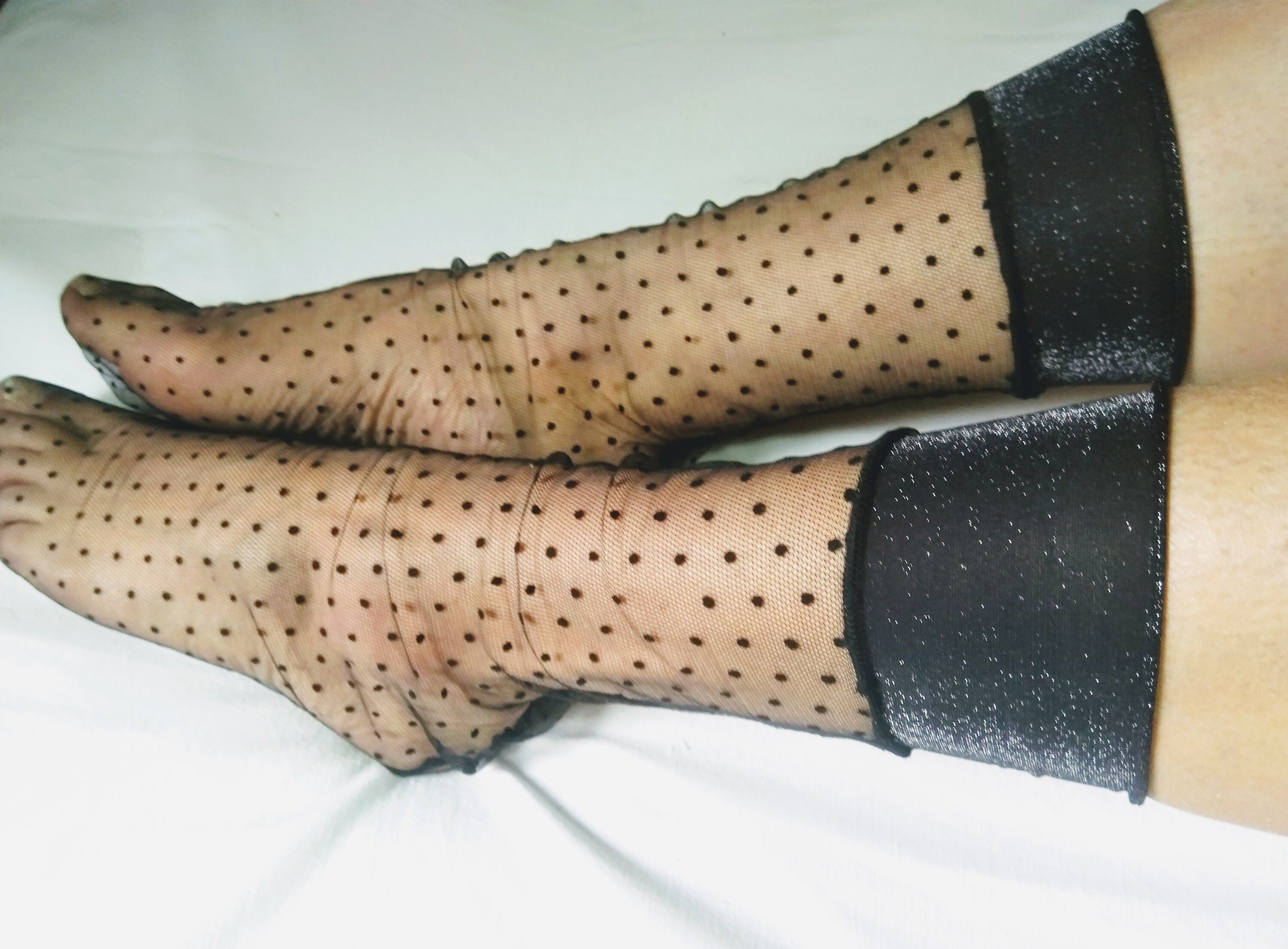 Tulle Socks. Sheer Black Polka Dot Cute Novelty Transparent - Etsy